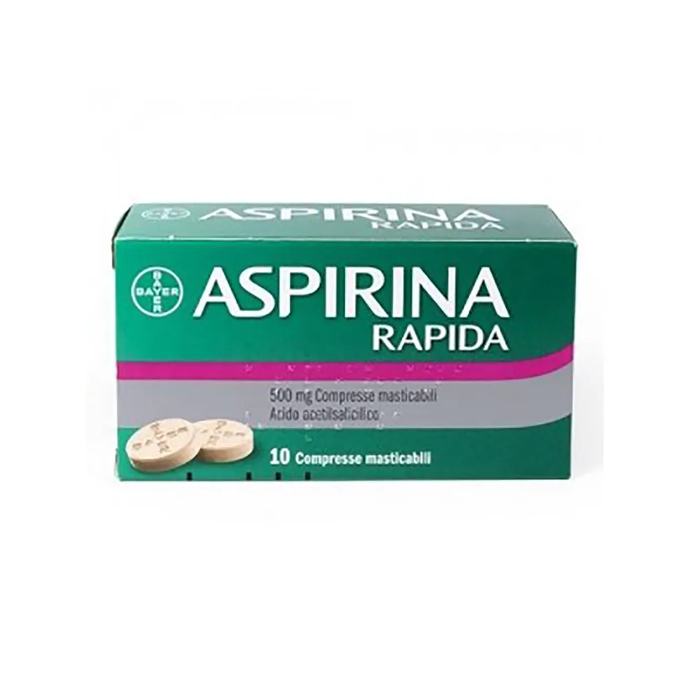 Aspirina Rapida 10 Compresse Masticabili 500 mg - Luminosità Naturale ...